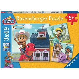 Palapeli 3 x 49 Palaa Dino Ranch - Lasten palapelit - Ravensburger ...